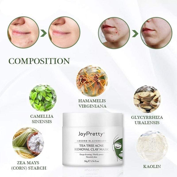 Tea Tree Acne Treatment Clay Mask- JoyPretty Skin – Joy Pretty Skin